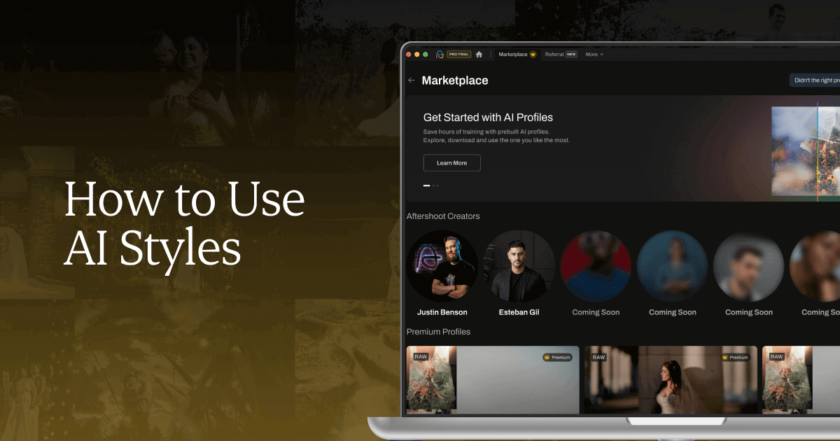 How to Use AI Styles In Aftershoot EDITS